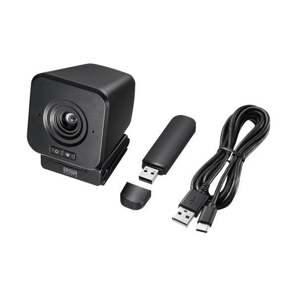 商品名：サンワサプライワイヤレスWEBカメラ（200万画素） ブラック CMS-V65BK 1台 (ジャンル・特徴) ケーブルを気にせずスッキリ設置できるワイヤレスWEBカメラ ( CMS-V65BK )