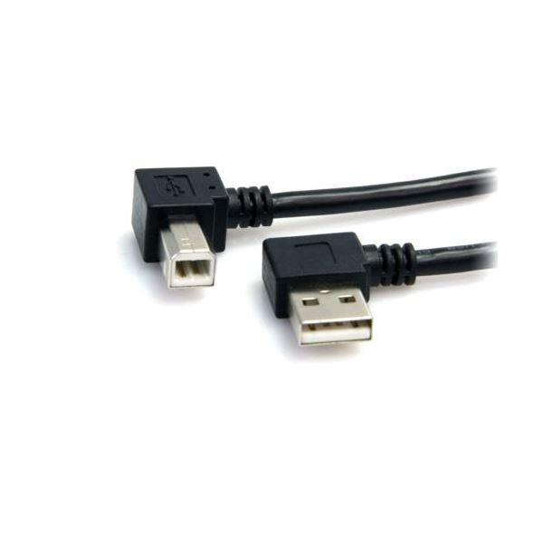 商品名：（まとめ） StarTech.com USB2.0ケーブル 90cm Type A（L型）オス-B（L型）オス ブラック USB2HAB2RA31本 (×2セット)