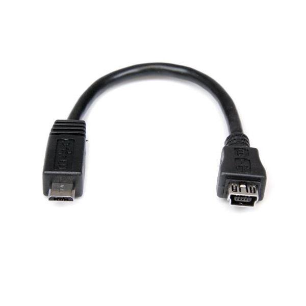 商品名：（まとめ） StarTech.com microUSB変換ケーブル 15cm microUSB（オス）-MiniUSB（メス） ブラックUUSBMUSBMF6 1本 (×2セット)