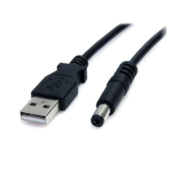 商品名：StarTech.com USB-5V DC電源供給ケーブル 2m DCプラグ（外形5.5m／内径2.1mm） ブラックUSB2TYPEM2M 1本  爆買