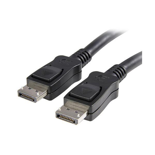 商品名：StarTech.com ラッチ付きDisplayPortケーブル ブラック 1m オス／オス 4K対応 DISPL1M1本