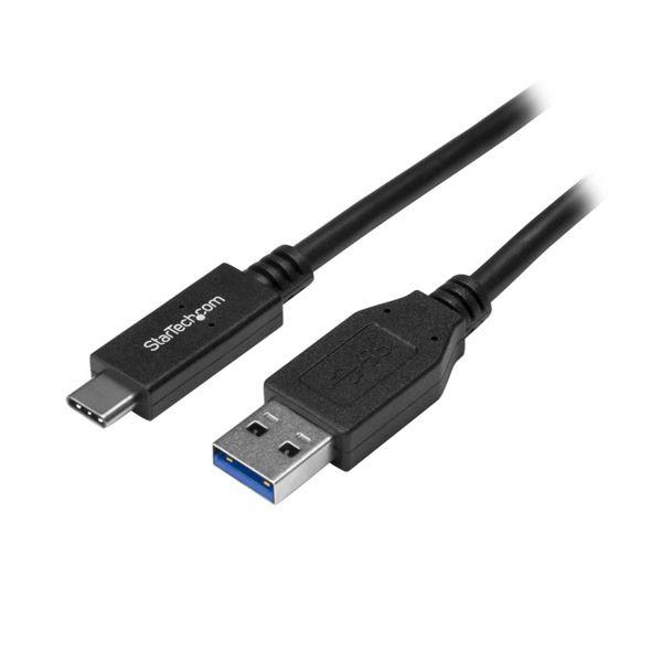 商品名：StarTech.com USB3.1ケーブル タイプA オス（9ピン）-Type-C オス（24ピン） ブラック 1mUSB31AC1M 1本