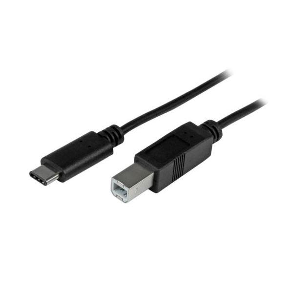 商品名：StarTech.com USB2.0 プリンターケーブル タイプB（オス）-TypeC（オス） 1m ブラック USB2CB1M1本