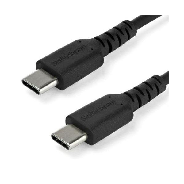商品名：StarTech.com USB-C ケーブル 2m／USB2.0／急速充電・データ転送／60W／アラミド繊維補強／オス・オス／ブラック RUSB2CC2MB 1本  爆買