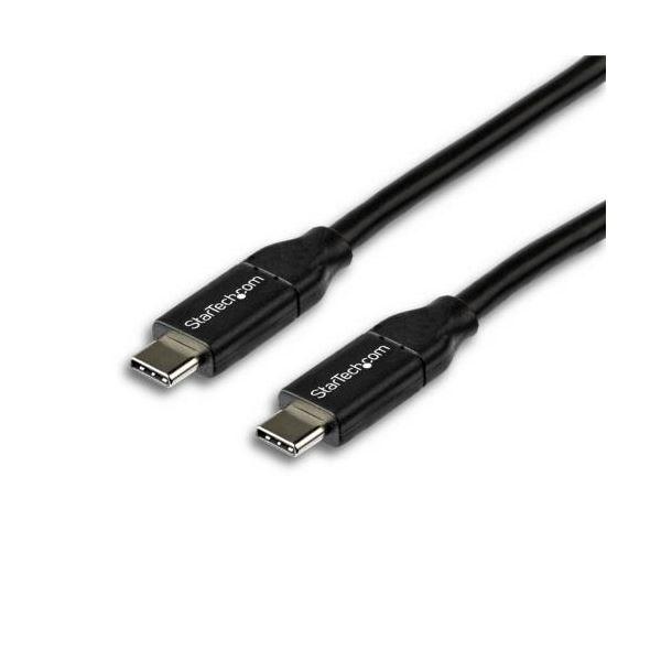 商品名：StarTech.com USB2.0 Type-Cケーブル 給電充電対応 TypeC（オス）-TypeC（オス） 2m ブラックUSB2C5C2M 1本
