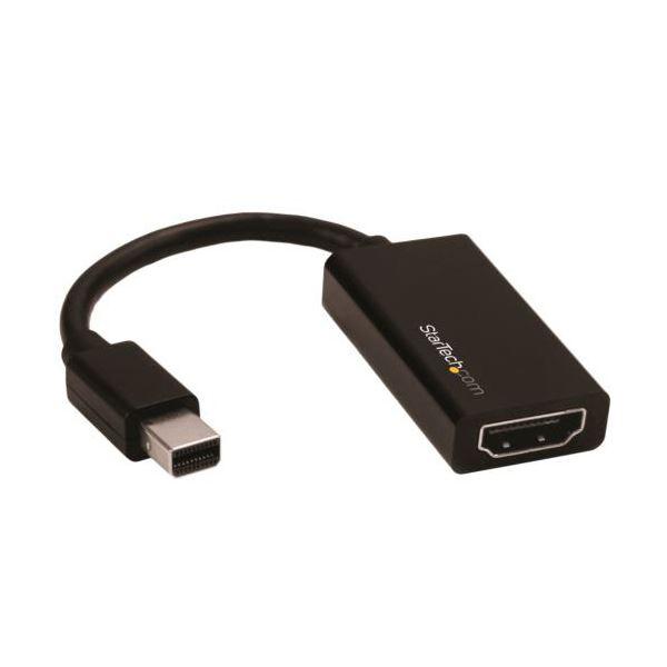 商品名：StarTech.com Mini DisplayPort-HDMI変換アダプタ 4K ミニディスプレイポート-HDMI オス／メスブラック MDP2HD4K60S 1個