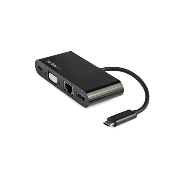 商品名：StarTech.com USB Type-C接続マルチアダプタ ブラック DKT30CVAGPD 1個