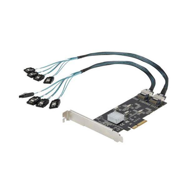 商品名：StarTech.com SATA 8ポート増設PCI Expressインターフェースカード 8P6G-PCIE-SATA-CARD1個 ( 8P6G-PCIE-SATA-CARD )