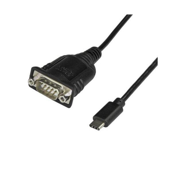 商品名：StarTech.com USB-C - シリアル（RS232C）変換アダプタケーブル 40cm ブラック ICUSB232PROC1本 ( ICUSB232PROC )