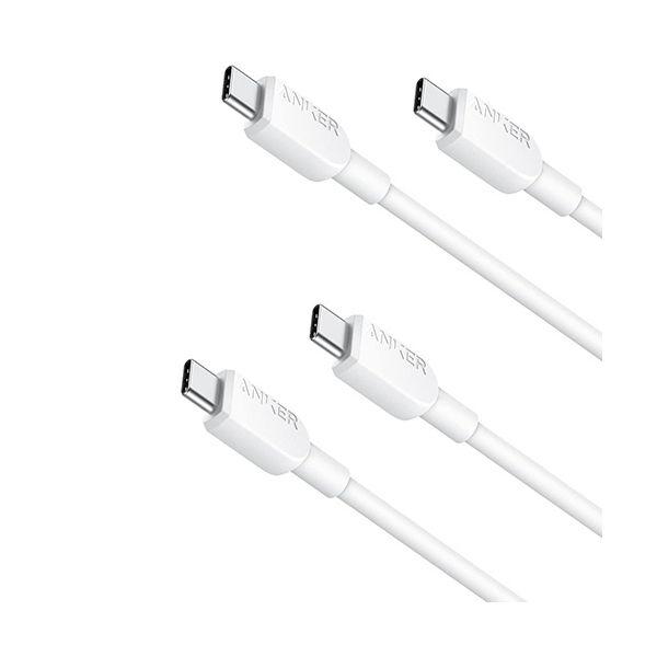 商品名：（まとめ） アンカージャパン ANKER 310 USB-C＆USB-C ケーブル 0.9m ホワイト B81E1021 1パック（2本） (×2セット) (ジャンル・特徴) 急速充電対応 ( B81E1021 )