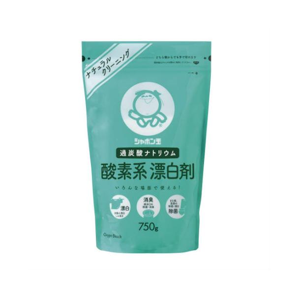 過炭酸ナトリウム100％の安心して使える酸素系漂白剤です。衣類の漂白だけでなく、まな板やフキンの除菌、食器の茶しぶ取りなどにもお使いいただけます。■全成分：過炭酸ナトリウム■標準重量：750g■製造元：シャボン玉石けん