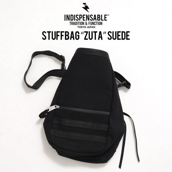インディスペンサブル INDISPENSABLE バッグ ショルダー 斜めがけバッグ スタッフバッグ ショルダーバッグサイズ：高さ／幅／マチ25cm／18cm／3cm【 素材 】ナイロン55% ポリウレタン45%【 カラー 】ブラック