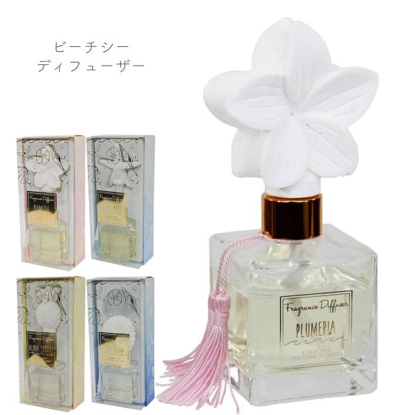 海のモチーフから香りが漂うkahikoオリジナルディフュザー！お部屋に置いていつでもハワイアン気分に〜♪専用の箱に入っていますので、ギフトにもおススメです！プルメリア☆PLUMERIA☆ 爽やかな甘さの上品な香りパイナップル☆ALOHA S...