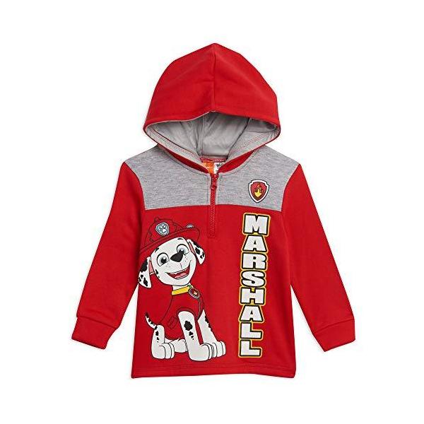 パウパトロール 子供服 パーカー ハーフジップ 5T 日本サイズ110-120相当 マーシャル レッド キッズ ファッション 男の子 女の子パウパトロール,アメリカ直輸入,子供服,キッズ,ファッション,キャラクター,アニメ  Nickelo...