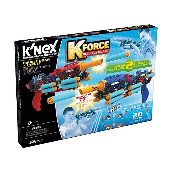 ケネックス Kフォース 銃が作れる知育玩具 ダブルドロービルディングセット 的付き 365ピースケネックス,知育玩具,パズル,ブロック 47556 K’NEX K-Force ? Double Draw Building Set and T...