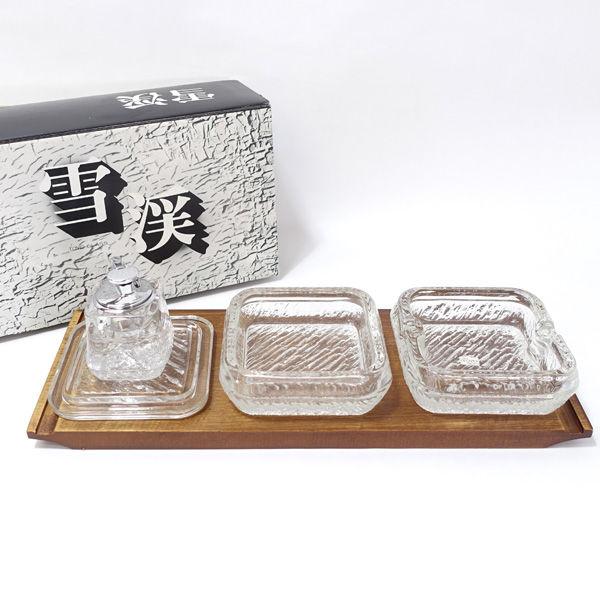 ・メーカー　　：東洋ガラス・製品型番　　：TS-3・サイズ　　　：(灰皿)横幅 (約cm):12，(灰皿)奥行 (約cm):12，(灰皿)高さ (約cm):4.4，(煙草入れ)横幅 (約cm):12，(煙草入れ)奥行 (約cm):12，(煙...