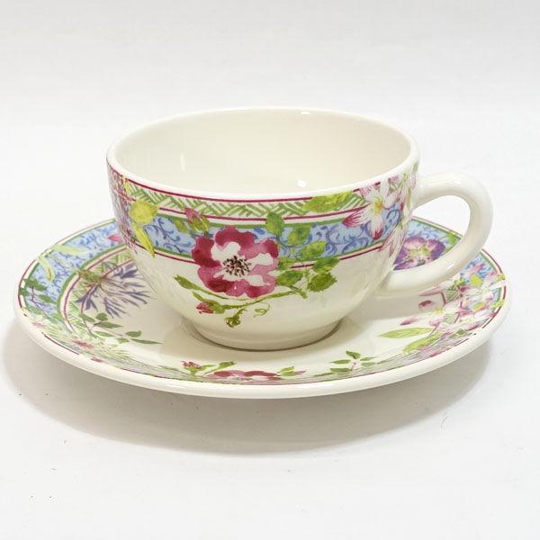 ・メーカー　　：GIEN（ジエン）・サイズ　　　：口径　（約ｃｍ）:.9.5，高さ　（約ｃｍ）:5.7，ソーサー直径　（約ｃｍ）:15.5，・色(柄)の系統：ホワイト グリーン--------------------商品状態--------...