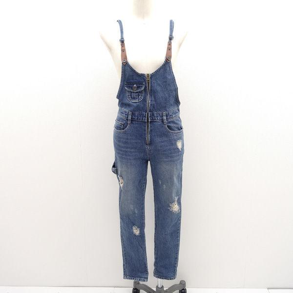 ・メーカー　　：INDIMARK / インディマーク・サイズ　　　：表記サイズ:1，全長　（約ｃｍ）:140-167，身幅　（約ｃｍ）:34，股下　（約ｃｍ）:65，裾幅　（約ｃｍ）:14，・色(柄)の系統：ネイビー・デザイン　　：(レディ...