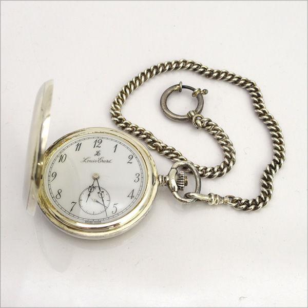 ・メーカー　　：Los Erard ルイエラール・サイズ　　　：横幅　（約ｃｍ）:5.0，高さ　（約ｃｍ）:6.15，重量　（約g）:117.6，・色(柄)の系統：シルバー・デザイン　　：手巻き ポケットウォッチ・素材　　　　：925 シル...