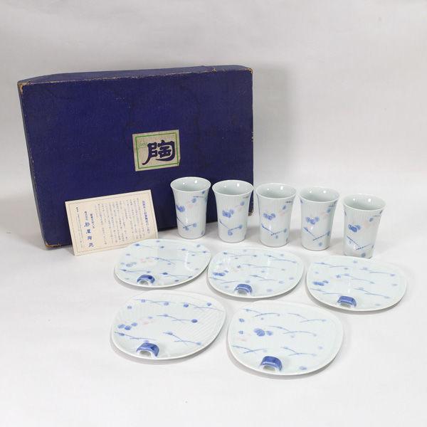 ・メーカー　　：西陶・製品型番　　：E-744・サイズ　　　：(皿)横幅 (約cm):13，(皿)奥行 (約cm):2.2，(皿)高さ (約cm):1.6，(カップ)口径 (約cm):5.7，(カップ)高さ (約cm):7.7，・色(柄)の...