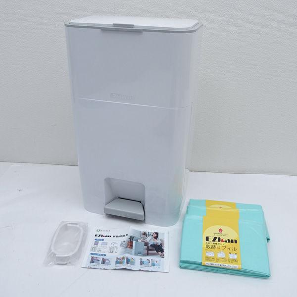 ・メーカー　　：ケラッタ・製品型番　　：EZ-27 ・サイズ　　　：横幅　（約ｃｍ）:32，奥行　（約ｃｍ）:20，高さ　（約ｃｍ）:53，重量 (約kg):2.7，・色(柄)の系統：ホワイト グレー・デザイン　　：ゴミ箱 衛生用品----...