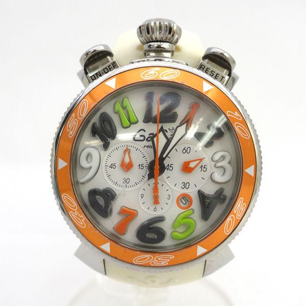 ・メーカー　　：GaGa MILANO / ガガミラノ・製造番号　　：234・サイズ　　　：ベルト内周　（約ｃｍ）:17-21，フェイス横　（約ｃｍ）:4.7，フェイス縦　（約ｃｍ）:4.7，総重量　（約ｇ）:120，・色(柄)の系統：ホワ...