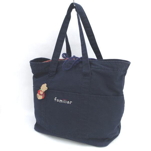 ・メーカー　　：familiar / ファミリア・サイズ　　　：横幅（W)　（約ｃｍ）:45，高さ（H)　（約ｃｍ）:31，奥行（D)　（約ｃｍ）:20，持ち手　（約ｃｍ）:61，総重量　（約ｇ）:568，オープンポケット（外）:3，オープ...