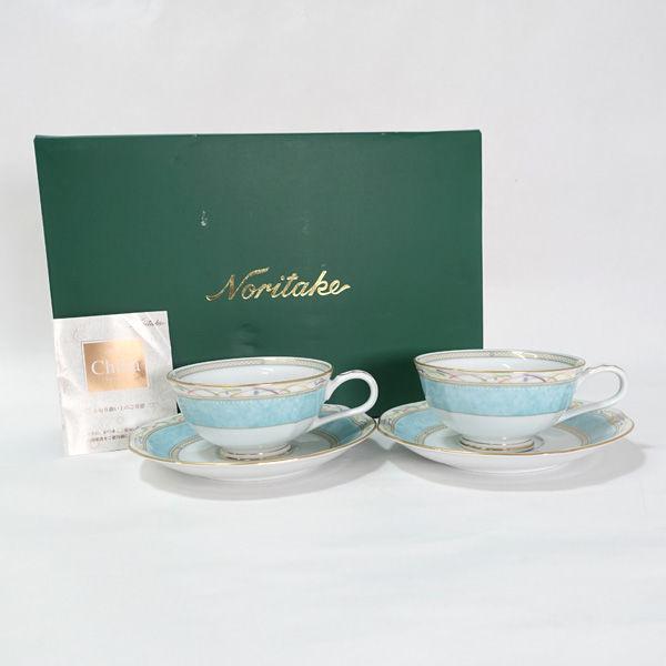 ・メーカー　　：Noritake / ノリタケ・製品型番　　：P9583/1567-1・サイズ　　　：口径　（約ｃｍ）:9.8，高さ　（約ｃｍ）:5.5，ソーサー直径　（約ｃｍ）:14.8，・色(柄)の系統：ホワイト グリーン・付属品　　　...