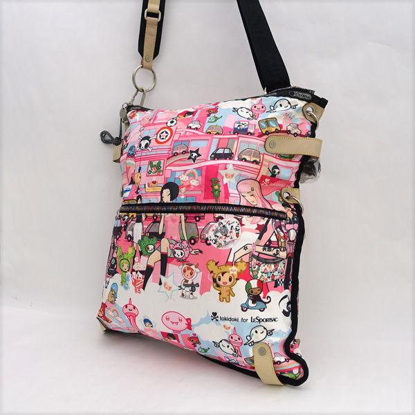 ・メーカー　　：LESPORTSAC / レスポートサック・サイズ　　　：横幅（W)　（約ｃｍ）:40，高さ（H)　（約ｃｍ）:29-44，奥行（D)　（約ｃｍ）:10，ショルダー　（約ｃｍ）:80-130，総重量　（約ｇ）:450，ファス...