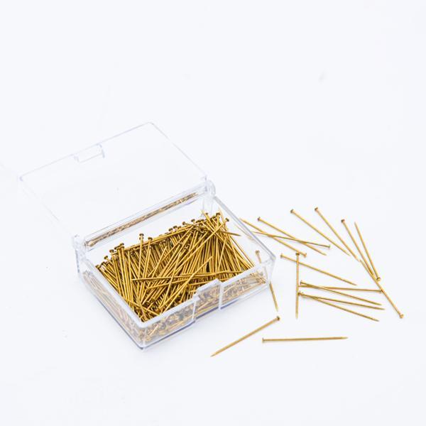 ■種別／真鍮ピン　■頭径／φ1.9mm　■針径／φ0.68mm　■針の長さ／29mm　■備考／○1ケース30g入　メーカー・委託先在庫のため在庫確認が必要な商品です。予期せぬ欠品・廃番の可能性がございます。