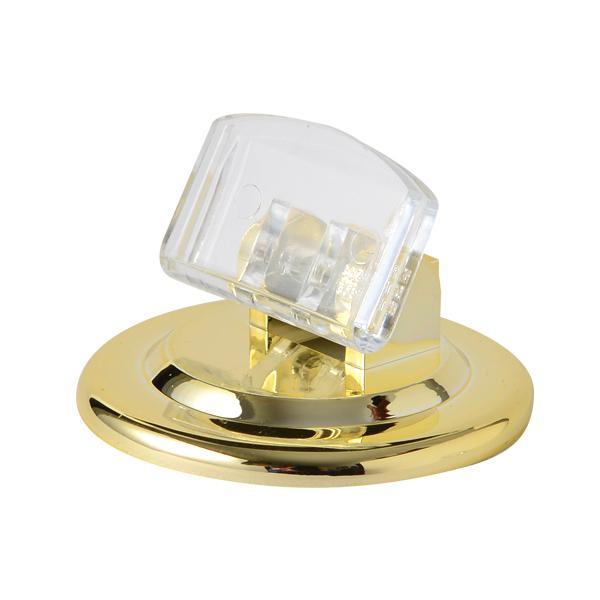 ■種別／ゴールド　■外寸／φ40×H22mm　■ベースサイズ／φ40mm　■カード立て部分サイズ／W25×H15mm（Wは最大、Hは差込部の最大深さ）　■対応カード厚／0.3〜0.5mm　■素材／スチロール樹脂　■備考／○首部分：0〜90度...