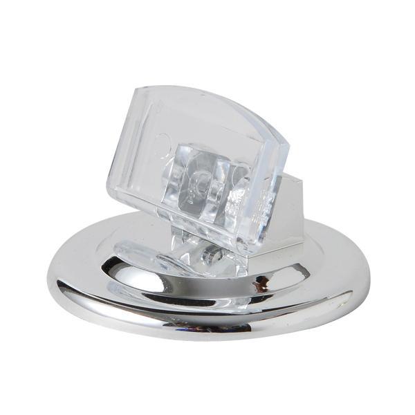 ■種別／シルバー　■外寸／φ40×H22mm　■ベースサイズ／φ40mm　■カード立て部分サイズ／W25×H15mm（Wは最大、Hは差込部の最大深さ）　■対応カード厚／0.3〜0.5mm　■素材／スチロール樹脂　■備考／○首部分：0〜90度...