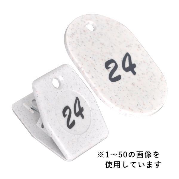 ■種別／ホワイト■番号／51〜100■札サイズ／W40×H60mm■クリップサイズ／W35×H40mm■素材／スチロール樹脂■入数／1組（51〜100番までの札とクリップが各1ヶずつ）メーカー・委託先在庫のため在庫確認が必要な商品です。予期...