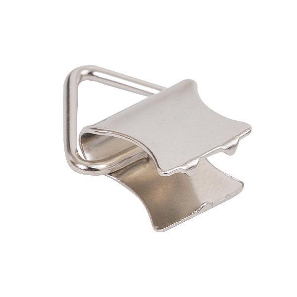 吊り下げ用パーツです。　■ワニ口サイズ／W11.5×H12.5mm　■三角かんサイズ／1辺の長さ（内寸）：L10mm、高さ（内寸）：10mm、線径：φ1.4mm　■対応パネル厚／7mmまで　■入数／10ヶ（袋入り）　メーカー・委託先在庫のた...