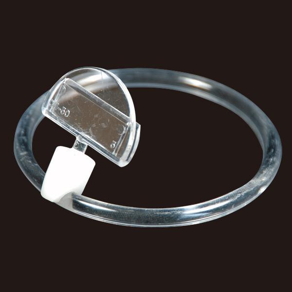 ボトルのPOP表示に最適。　上から落とし込むだけでOK。　■種別／大（MPS-52）　■サイズ／外径：φ75mm、線径：φ5mm　■素材／PS　■対応カード厚／約0.3mm　メーカー・委託先在庫のため在庫確認が必要な商品です。予期せぬ欠品・...