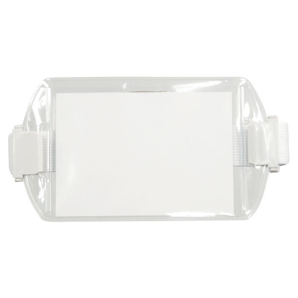 腕章にも名札としても使える、まったく新しい考え方のホルダーです。　・5色展開。色分類も可能　・安全ピン付　多くのユーザーから支持をいただいている腕章名札の決定版!!　首からぶら下げるタイプの名札では作業に支障が出る業種の方々にオススメ！　名...