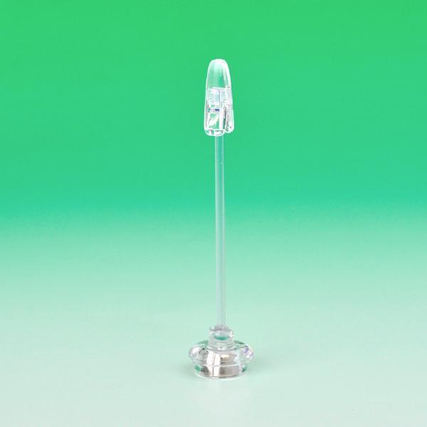 小さくてシンプルなデザイン。でも存在感たっぷりでPOPやプライスカードが良く目立ちます。用途に合わせてベースとクリップの形状をお選びください。　倒れにくい設計(底面には粘着シートやマグネットが付いています。　粘着シートの粘着力が弱くなれば、...