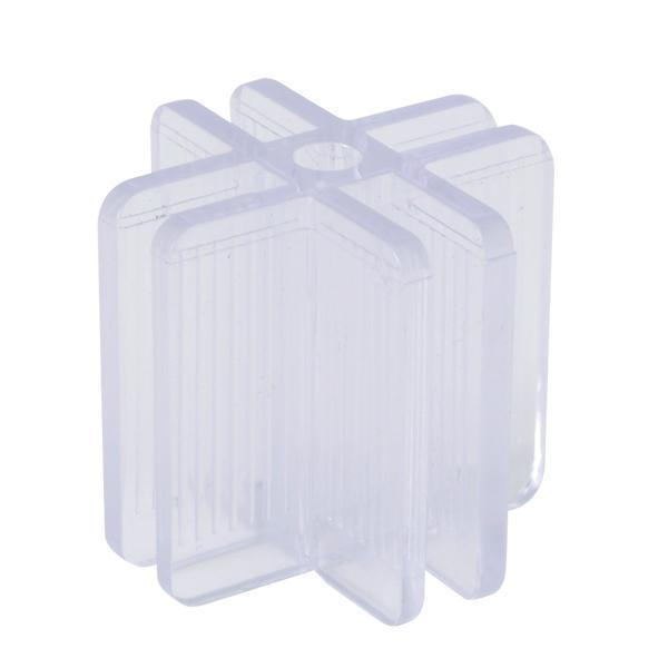 イベントや展示会などで活躍！スピーディな組立て、撤去が可能です。ポスターなどを張り付けたパネルを差し込むだけで、様々な展示が可能です。　■種別／十字用　■カラー／クリアー　■サイズ／W38×D38×H36mm　■素材／ポリカーボネイト　■対...