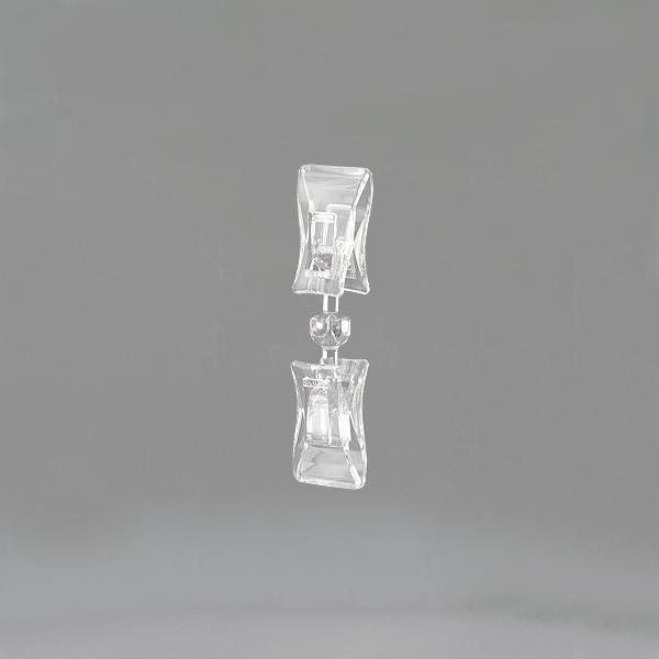 ■種別／クルットB　■サイズ／W20×H80mm　■素材／クリップ・ジョイント：PS、バネ：特殊エンプラ　■クリップ開口／上下とも11mm　■備考／○クリップから一つ目のジョイント部は90度に曲がります　メーカー・委託先在庫のため在庫確認が...