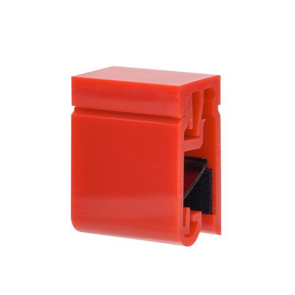 あらゆる場所で大活躍！メモからPOPまで幅広くホールド。　強力タイプなので、がっちりホールド。パウチや厚手のボール紙、パネル(3mmまで)に最適です　■種別／レッド　■サイズ／W25×D32×H16mm　■素材／ABS樹脂、ステンレス　■入...