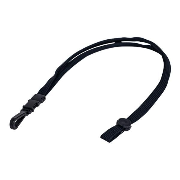 ■種別／ブラック　■ストラップ部全長／490mm　■ストラップ巾／10mm　■素材／ナイロン系樹脂　■仕様／ナスかん式　メーカー・委託先在庫のため在庫確認が必要な商品です。予期せぬ欠品・廃番の可能性がございます。