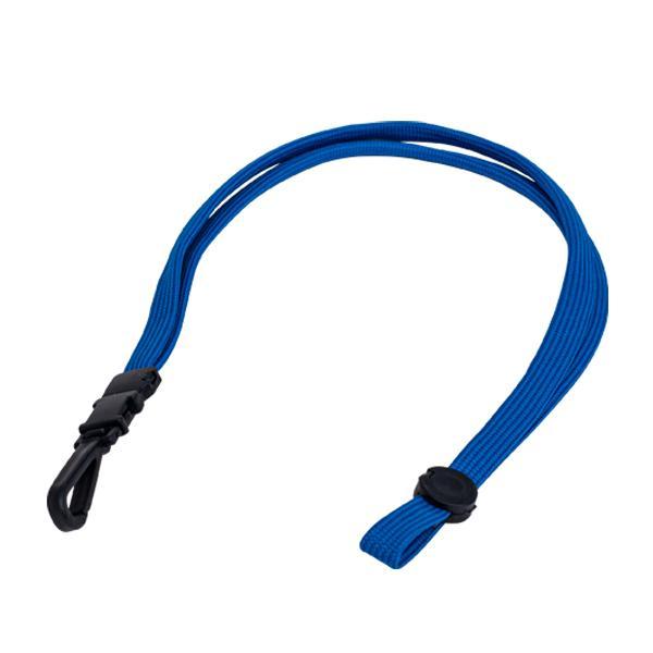 ■種別／ブルー　■ストラップ部全長／490mm　■ストラップ巾／10mm　■素材／ナイロン系樹脂　■仕様／ナスかん式　メーカー・委託先在庫のため在庫確認が必要な商品です。予期せぬ欠品・廃番の可能性がございます。