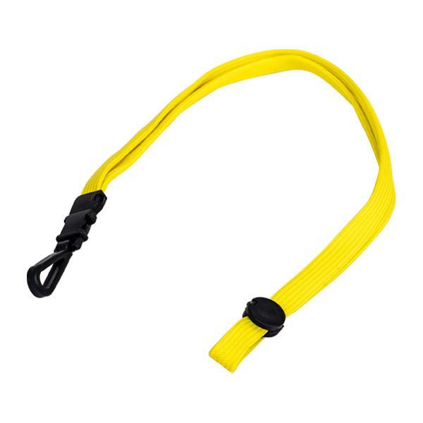 ■種別／イエロー　■ストラップ部全長／490mm　■ストラップ巾／10mm　■素材／ナイロン系樹脂　■仕様／ナスかん式　メーカー・委託先在庫のため在庫確認が必要な商品です。予期せぬ欠品・廃番の可能性がございます。