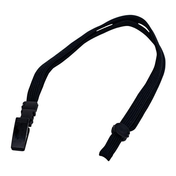 ■種別／ブラック　■ストラップ部全長／490mm　■ストラップ巾／10mm　■素材／フック部：ナイロン系樹脂　■仕様／クリップ式　メーカー・委託先在庫のため在庫確認が必要な商品です。予期せぬ欠品・廃番の可能性がございます。