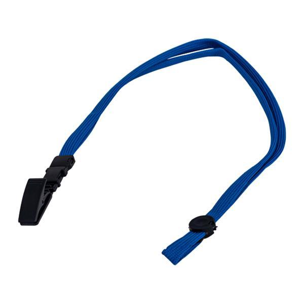 ■種別／ブルー　■ストラップ部全長／490mm　■ストラップ巾／10mm　■素材／フック部：ナイロン系樹脂　■仕様／クリップ式　メーカー・委託先在庫のため在庫確認が必要な商品です。予期せぬ欠品・廃番の可能性がございます。