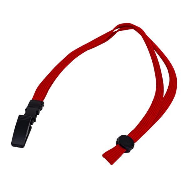 ■種別／レッド　■ストラップ部全長／490mm　■ストラップ巾／10mm　■素材／フック部：ナイロン系樹脂　■仕様／クリップ式　メーカー・委託先在庫のため在庫確認が必要な商品です。予期せぬ欠品・廃番の可能性がございます。