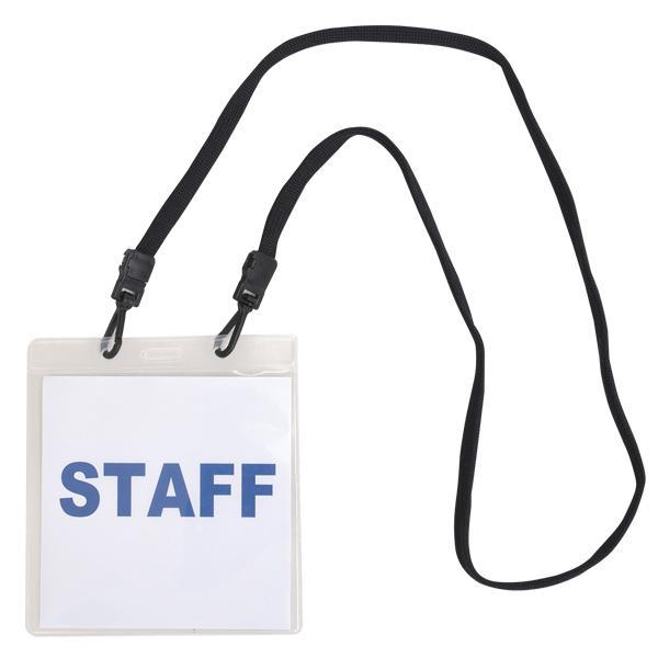 ジョイント部分は使いやすいなすかん式。2カ所で引っ掛けるのでケースが裏返る心配もありません！　■種別／ブラック　■カードケースサイズ／ー　■中紙／W100×H100mm　■ストラップ長さ／約920mm　■ストラップ幅／10mm　■素材／ケー...