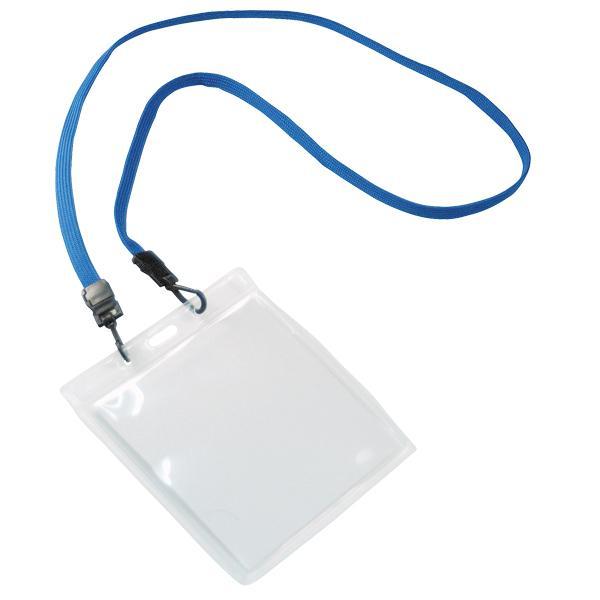 ジョイント部分は使いやすいなすかん式。2カ所で引っ掛けるのでケースが裏返る心配もありません！　■種別／ブルー　■カードケースサイズ／ー　■中紙／W100×H100mm　■ストラップ長さ／約920mm　■ストラップ幅／10mm　■素材／ケース...