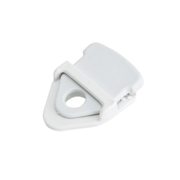 ■カラー／白　■サイズ／約W35×D12×H45mm　■穴径／φ9mm　■素材／強化ナイロン　■入数／4ケ　■備考／○裏面・表面どちらでも使えます○屋内用　メーカー・委託先在庫のため在庫確認が必要な商品です。予期せぬ欠品・廃番の可能性がござ...