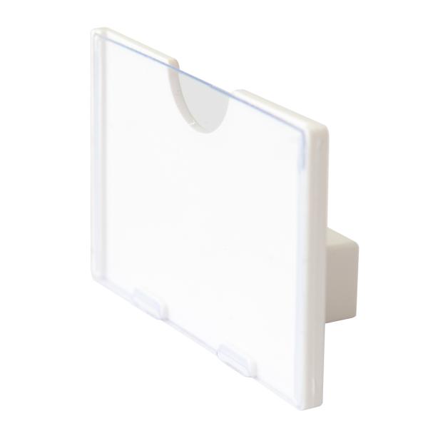 φ6mmの2段フック用です。　■種別／大　■本体／W60×H38mm　■対応カードサイズ／W55×H35mm　■素材／樹脂製　■入数／1ヶ　■備考／フック先端角度45度、90度兼用。　メーカー・委託先在庫のため在庫確認が必要な商品です。予期...